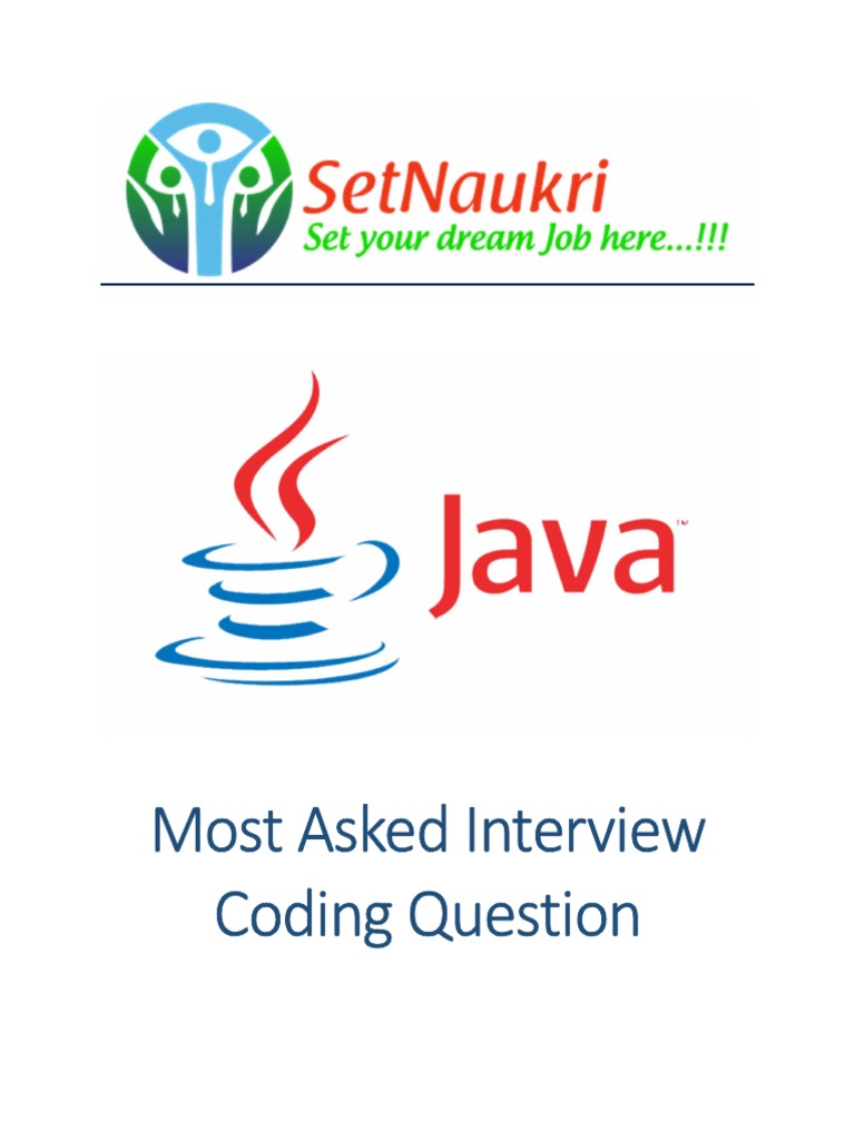 Java Sample Interview-Questions | PDF | String (Computer Science) | Numbers