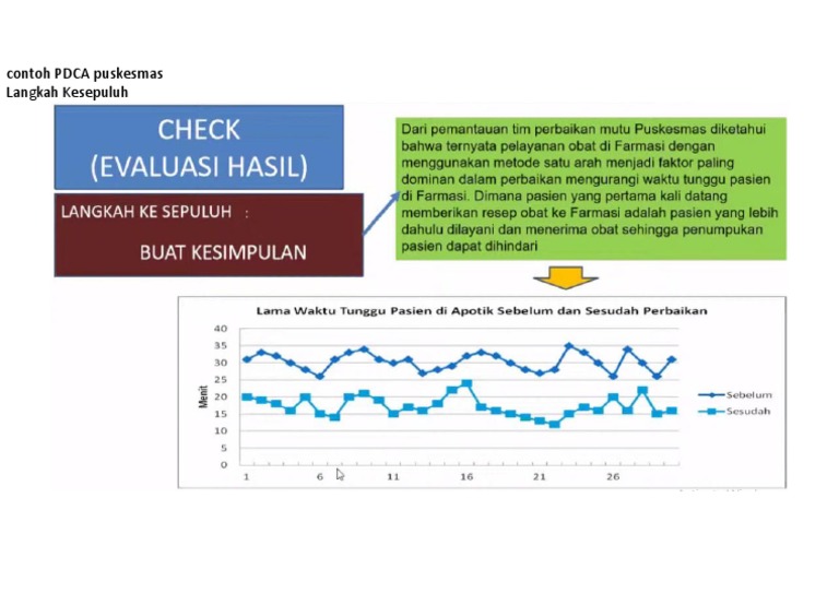 Contoh PDCA Puskesmas - Langkah Kesepuluh | PDF