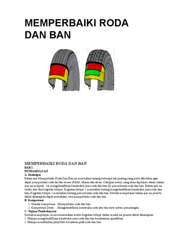 Memperbaiki Roda Dan Ban | PDF