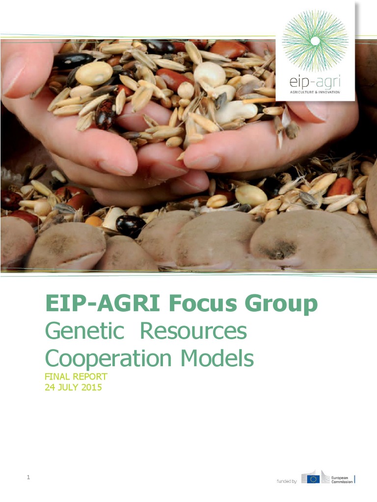 Eip-Agri FG Genetic Resources Final Report 2015 en | PDF | Conservation Biology | Agriculture