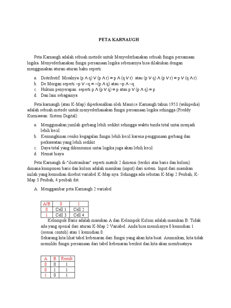 Peta Karnaugh | PDF
