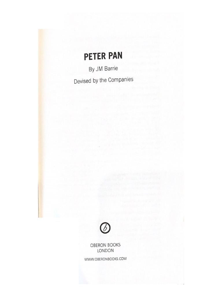 Peter Pan Script Excerpt | PDF