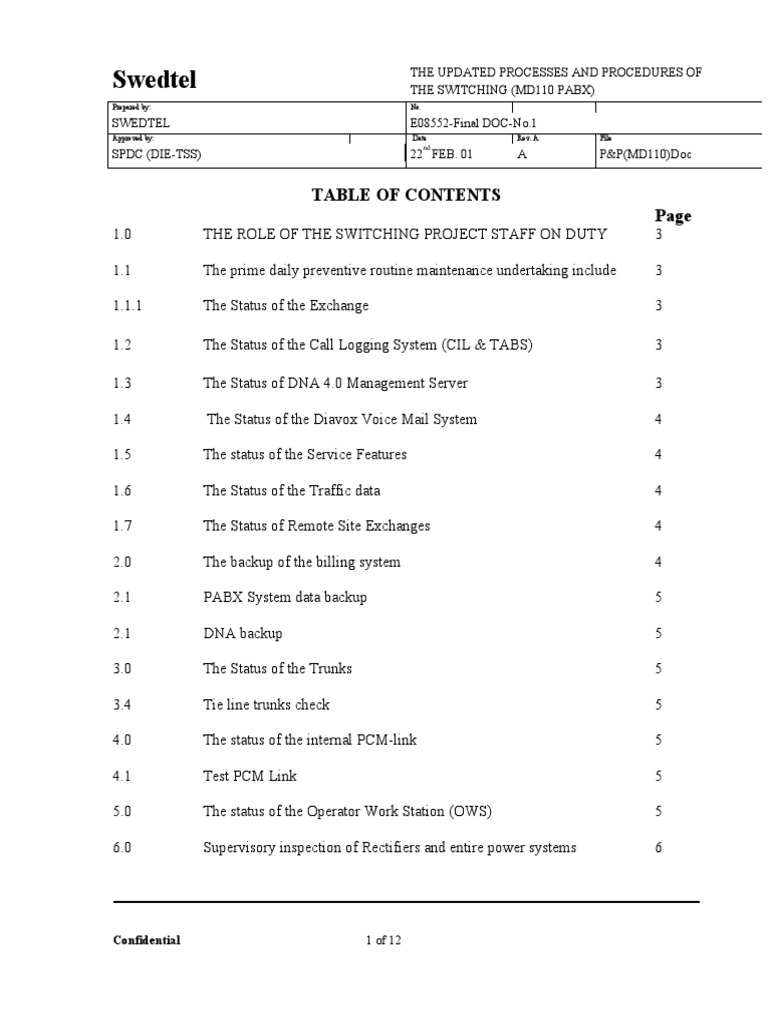 AXE Exchange O&M Proc andProcETC05 | PDF | Backup | Electrostatic Discharge
