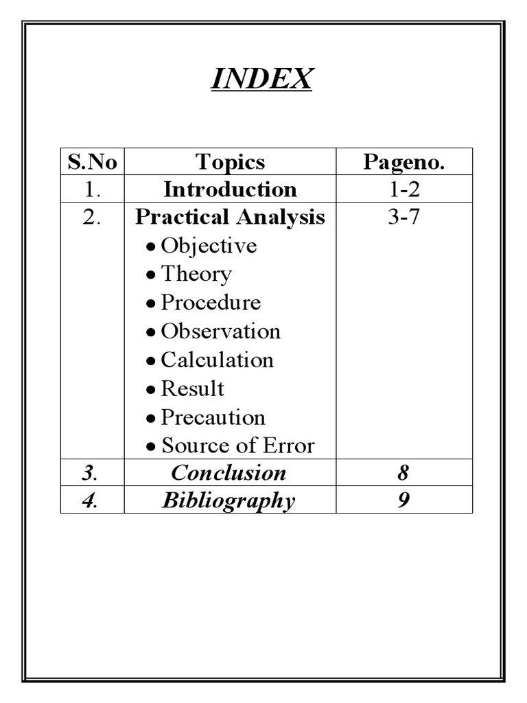 Index: S.No Topics Pageno. Practical Analysis | PDF