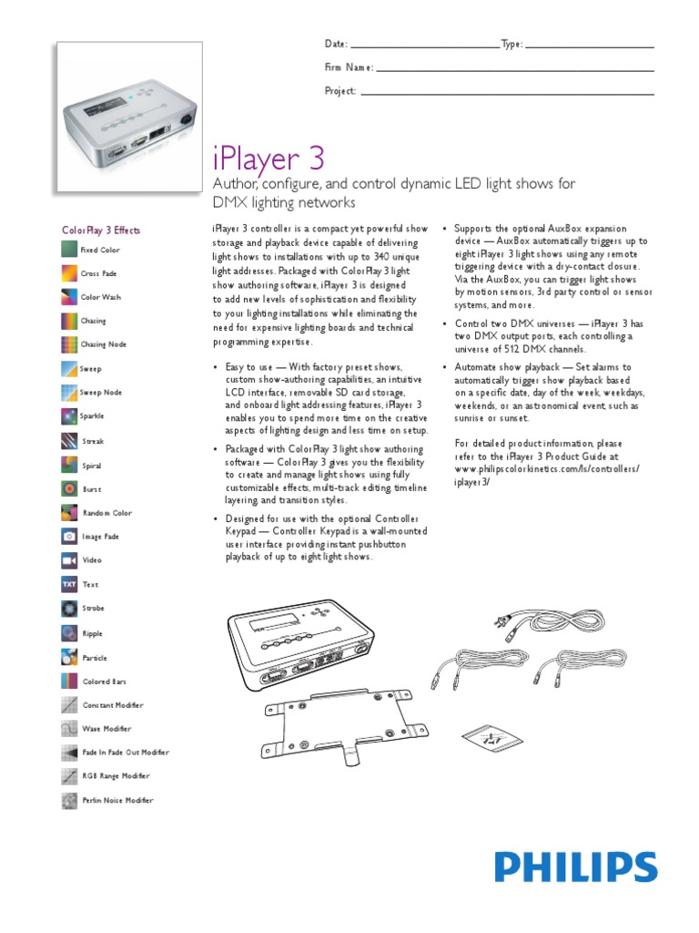 Iplayer 3: Author, Configure, and Control Dynamic Led Light Shows For DMX Lighting Networks ...