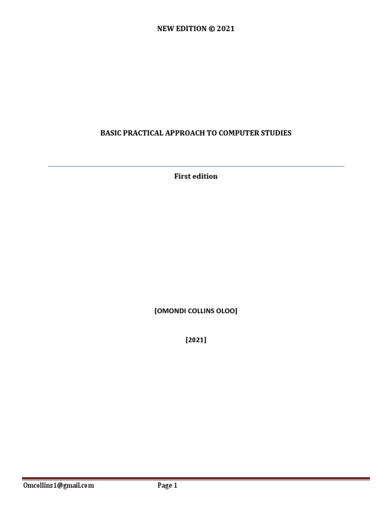 Uace Computer Handbook FINAL | PDF | Word Processor | Computer Keyboard