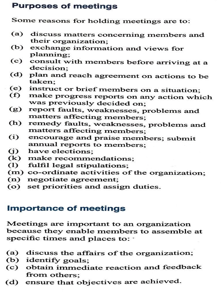 Effective Meetings for Organizations | PDF | Business