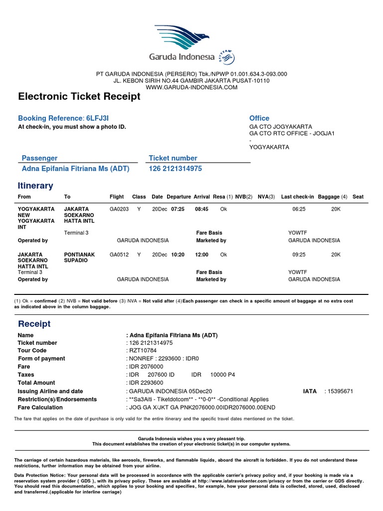 Your Electronic Ticket Receipt | PDF | Aviation | Business