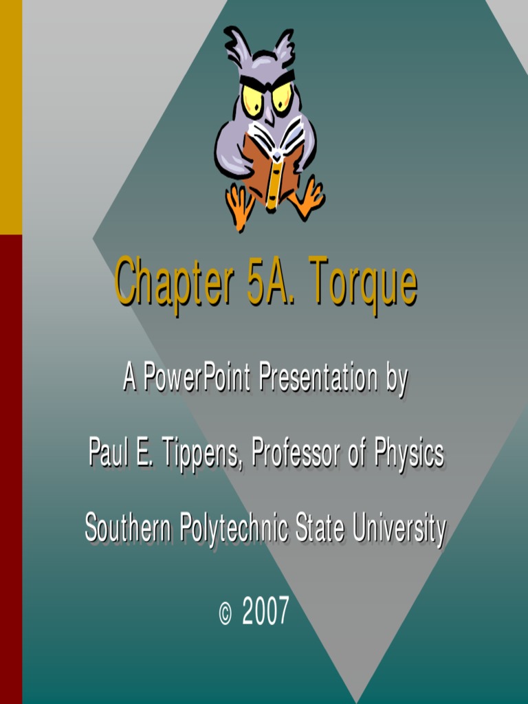 Chapter 5A. Torque | PDF | Torque | Euclidean Vector