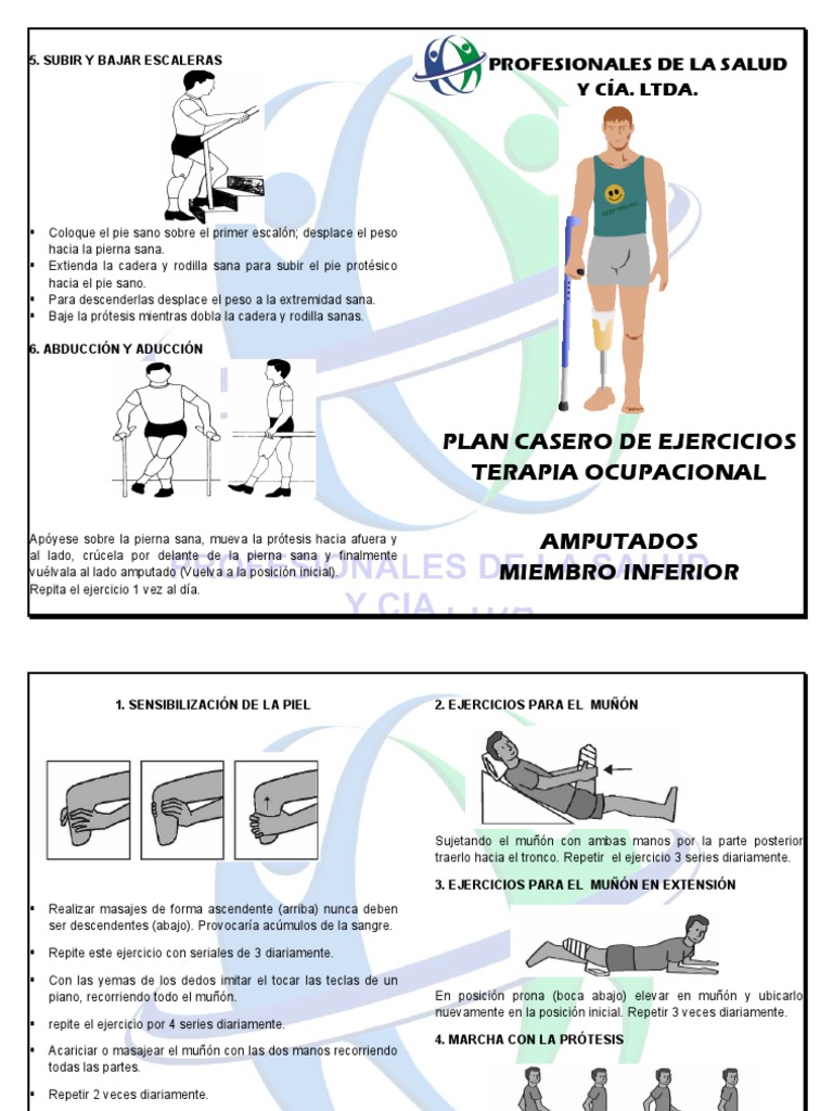 Amputados Miembro Inferior | PDF | Pie | Pierna humana
