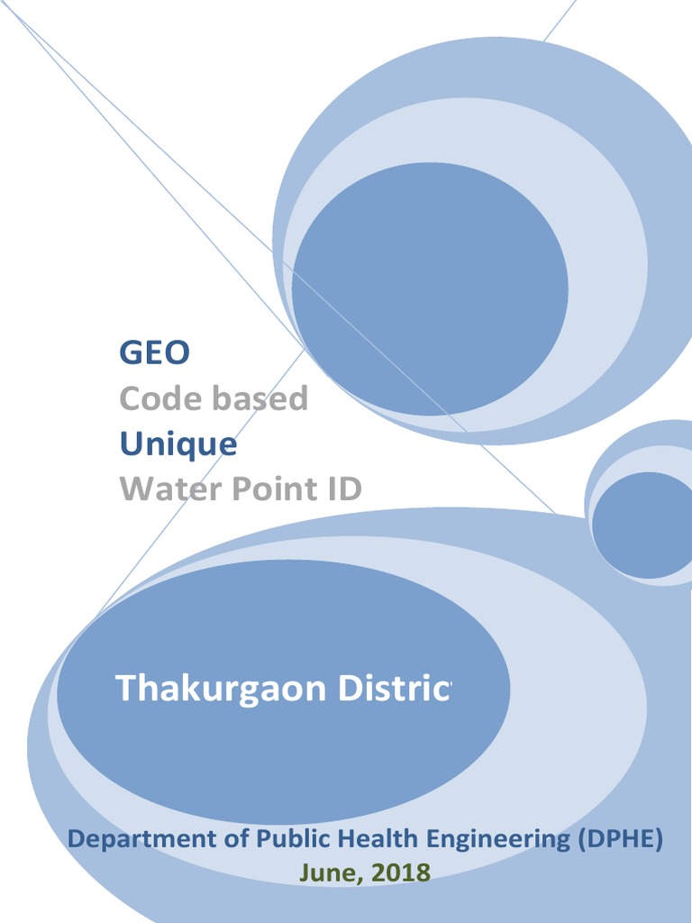 THAKURGAON GEO Code, DPHE | PDF