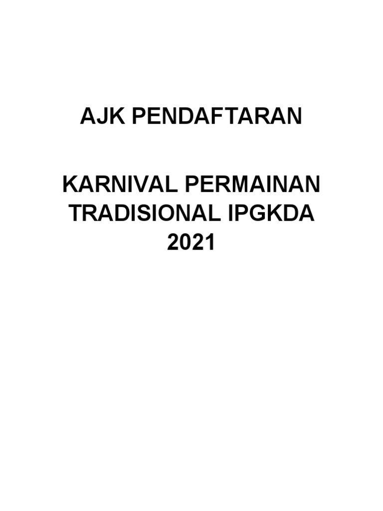 Timeline Ajk Pendaftaran (Edited) | PDF