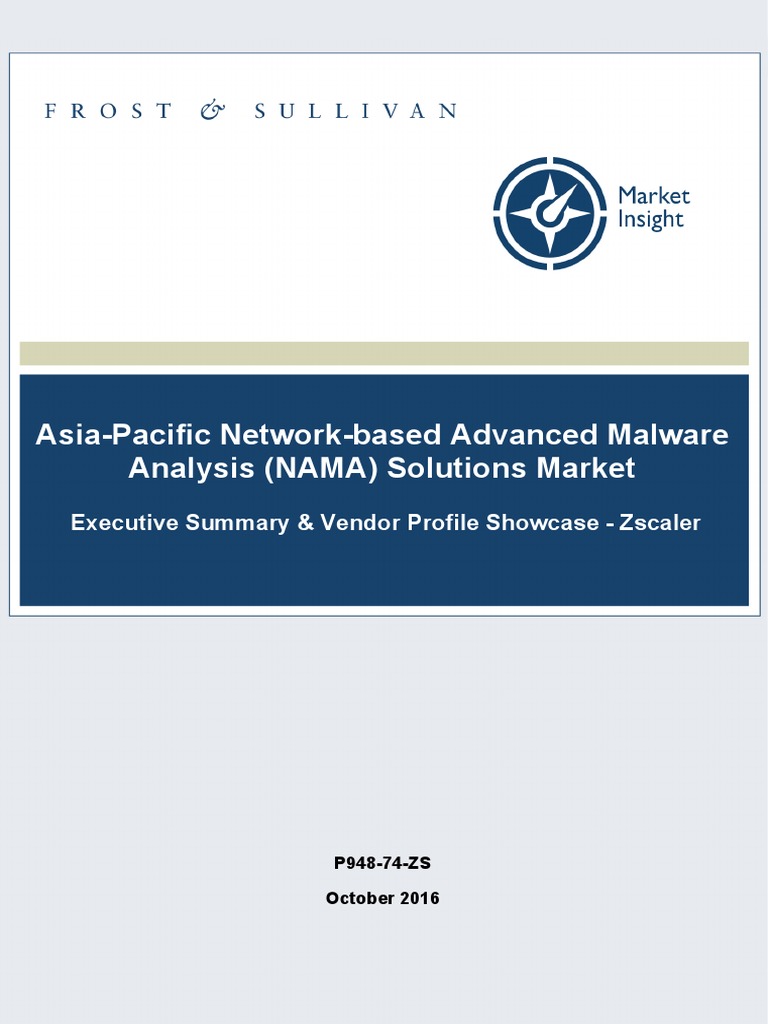 Frost Sullivan Advanced Malware Analysis Report | PDF | Cloud Computing | Malware