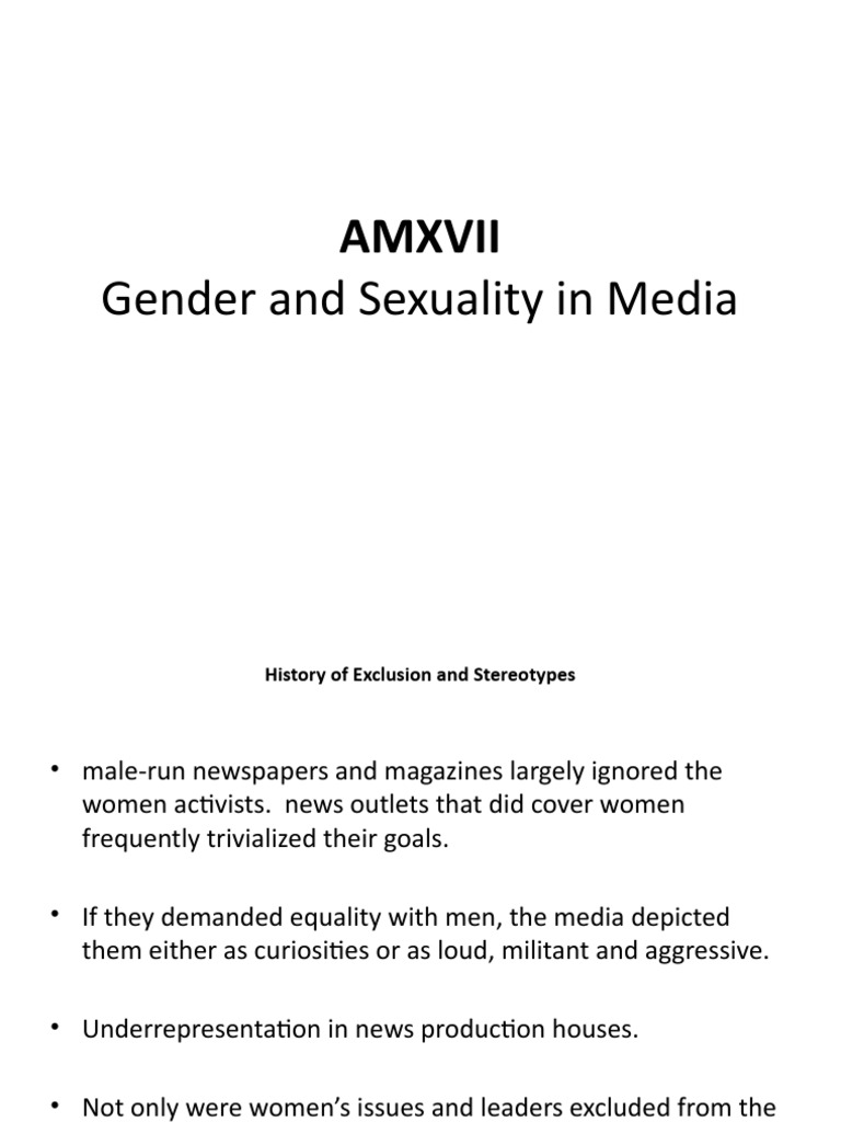 Gender and Sexuality in Media1 | PDF | Advertising | Gender