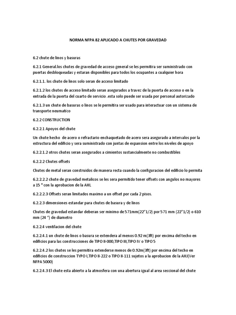 Norma NFPA 82 TRADUCCION | PDF | Acero | Naturaleza