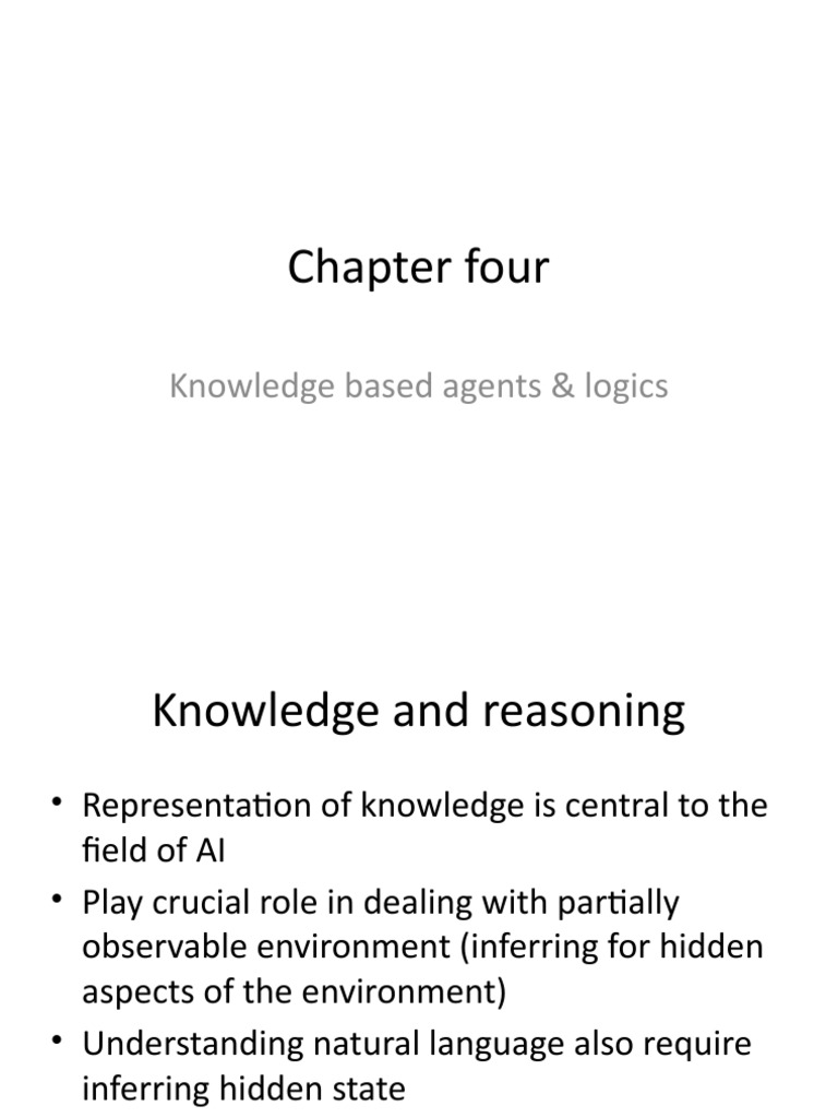 Chapter Four Knowledge 1 1 | PDF | Logical Consequence | Inference