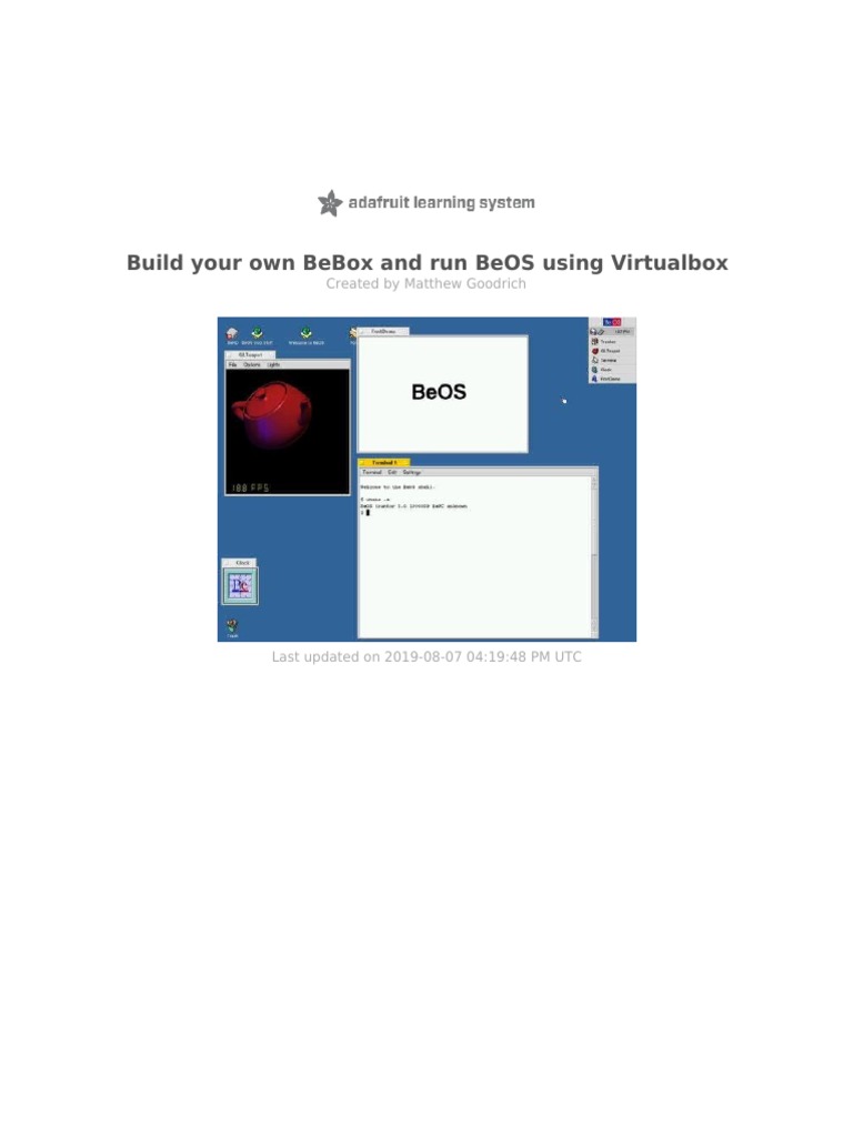 Build Your Own Bebox and Run Beos Using Virtualbox: Created by Matthew ...