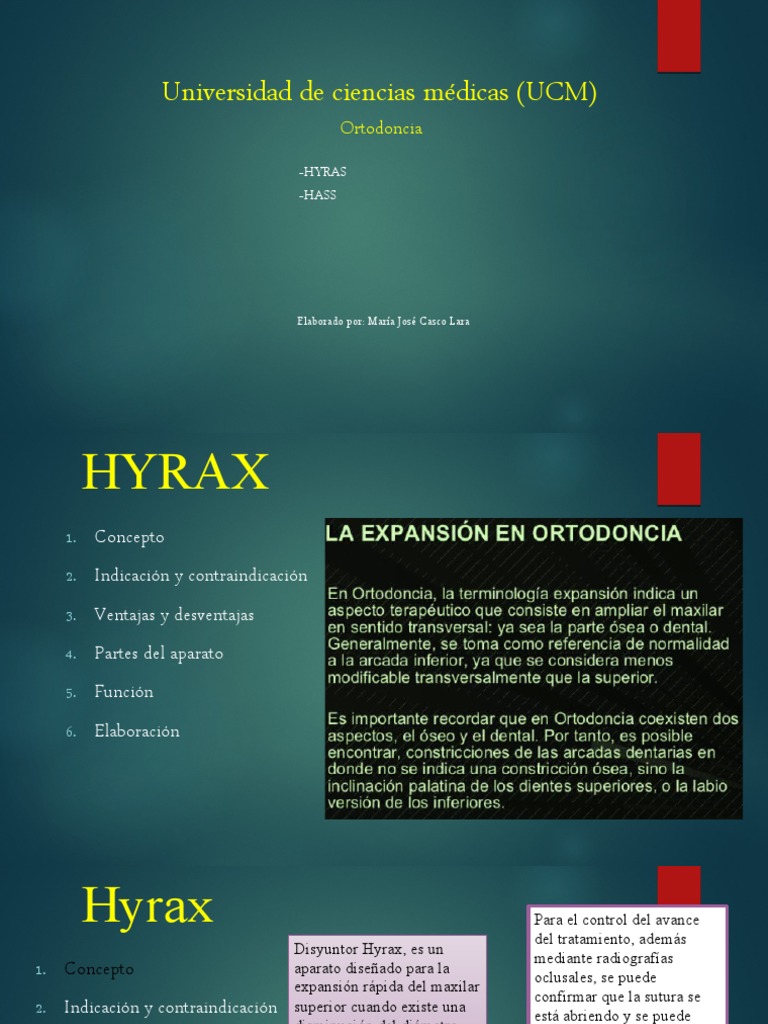 Hyrax y Hass | PDF | Tornillo | Diente