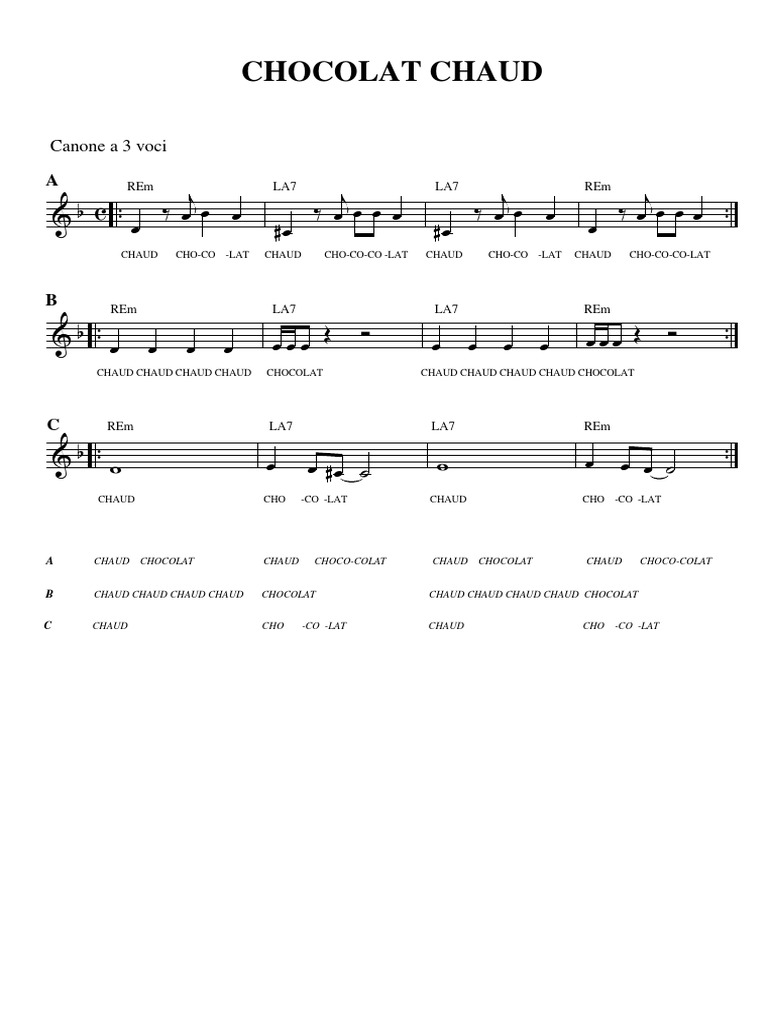 Chocolat Chaud | PDF