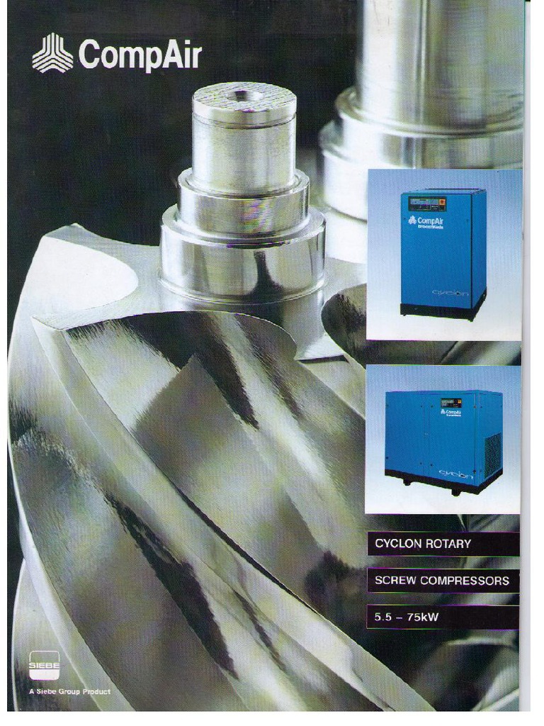 Brochure Compair Cyclon Rotary Screw Compressor | PDF