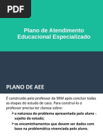 MODELO DE Plano de AEE atualizado 2025 | PDF | Comunicação | Pedagogia