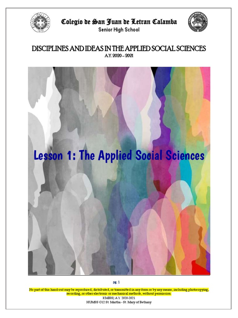 The Applied Social Sciences | PDF | Social Science | Social Work