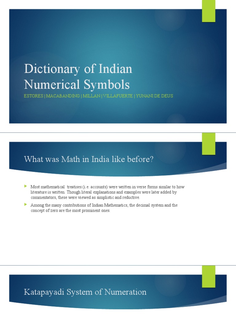 Dictionary of Indian Numerical Symbols: Estores - Macabanding - Millan ...