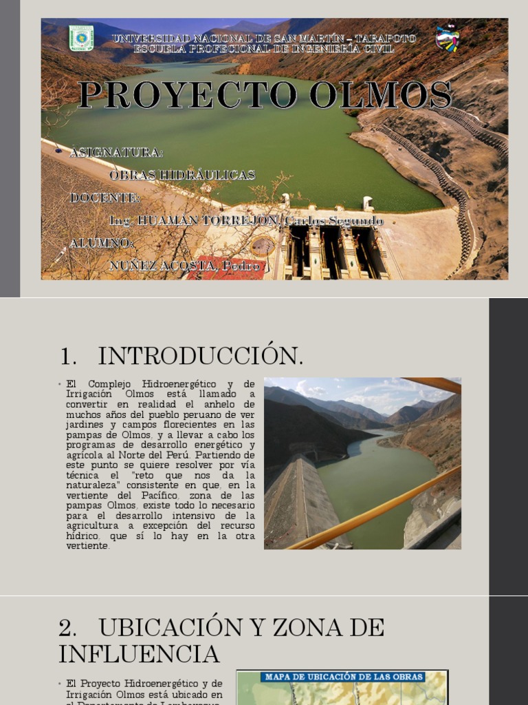 Proyecto Olmos | PDF | Represa | Perú