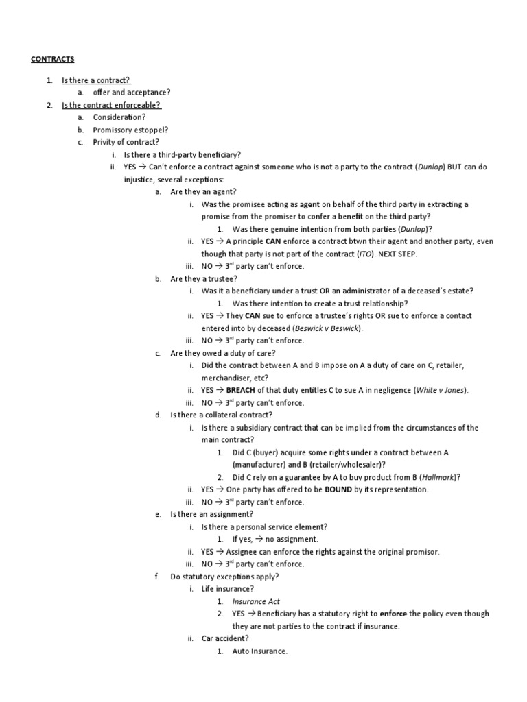 Contracts Flowchart (Oshi) | PDF | Misrepresentation | Breach Of Contract