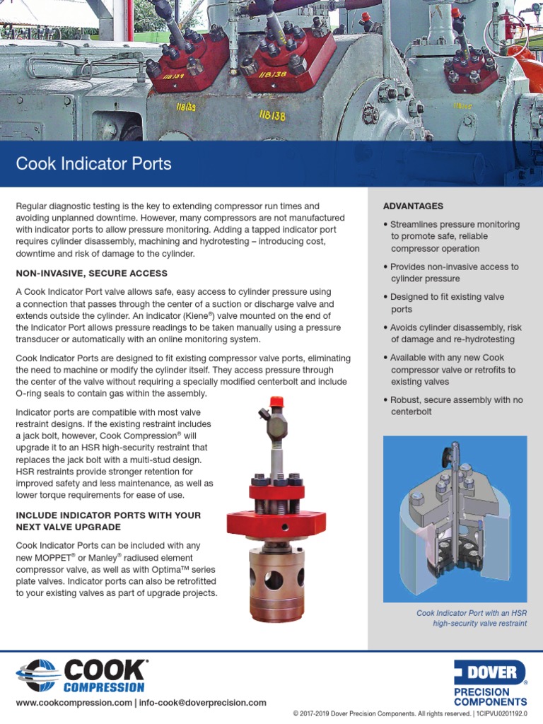 CCO Indicator Port Prod. Lit. - en US - 030819 | PDF | Valve | Tools