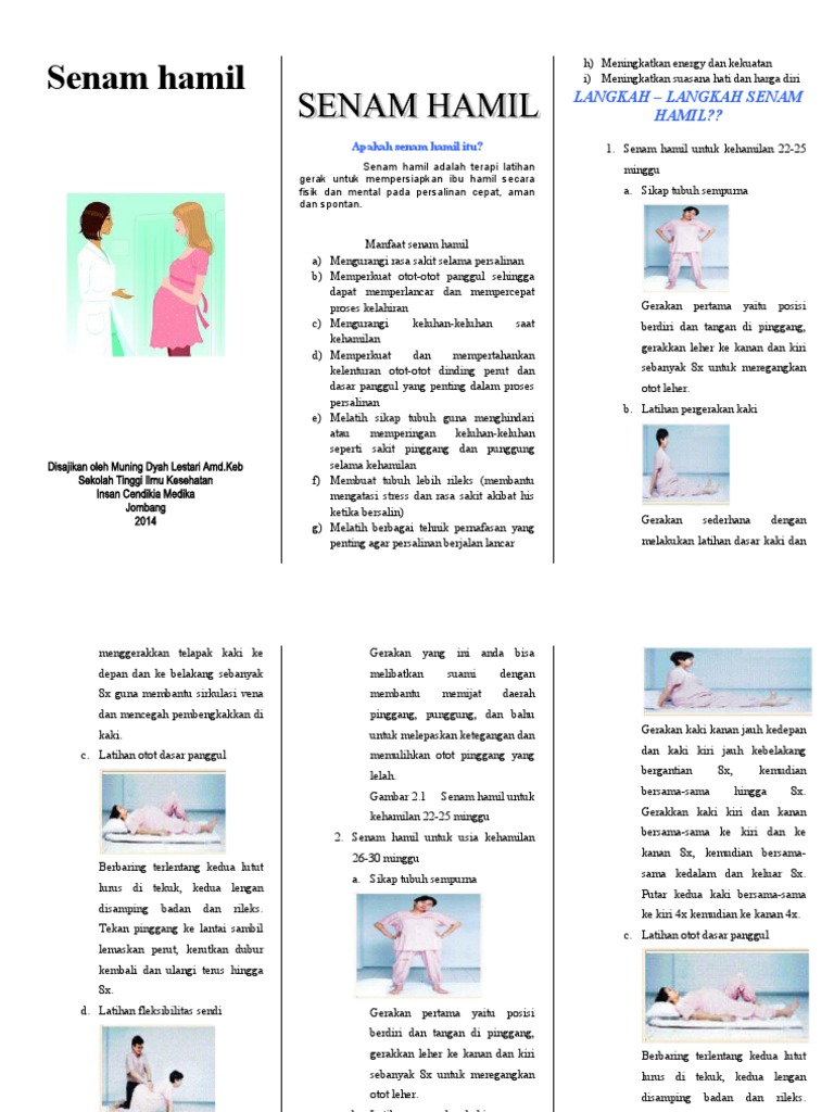 Manfaat dan Langkah Senam Hamil | PDF