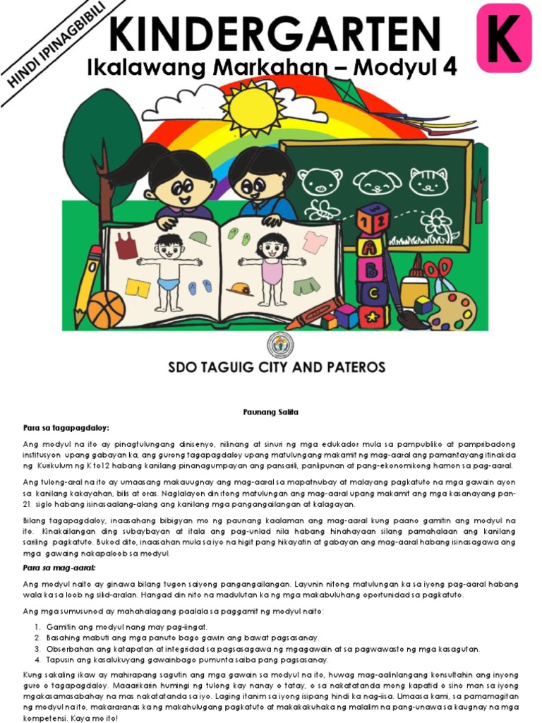 KINDER Q2 M 4 Week 4.FINAL | PDF