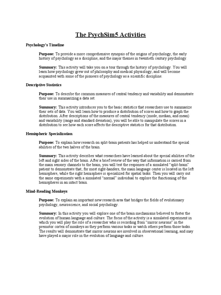 PsychSim5 Worksheets | PDF | Reinforcement | Psychoactive Drugs