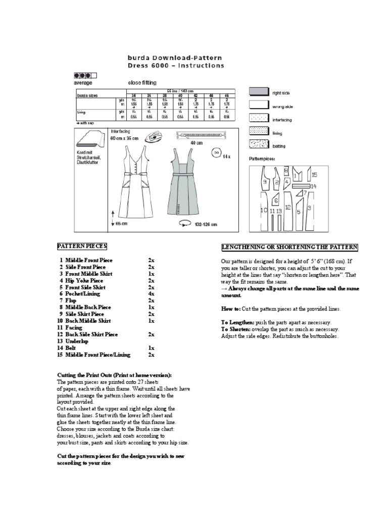 Laura Dress Sewing Instructions | PDF | Seam (Sewing) | Clothing