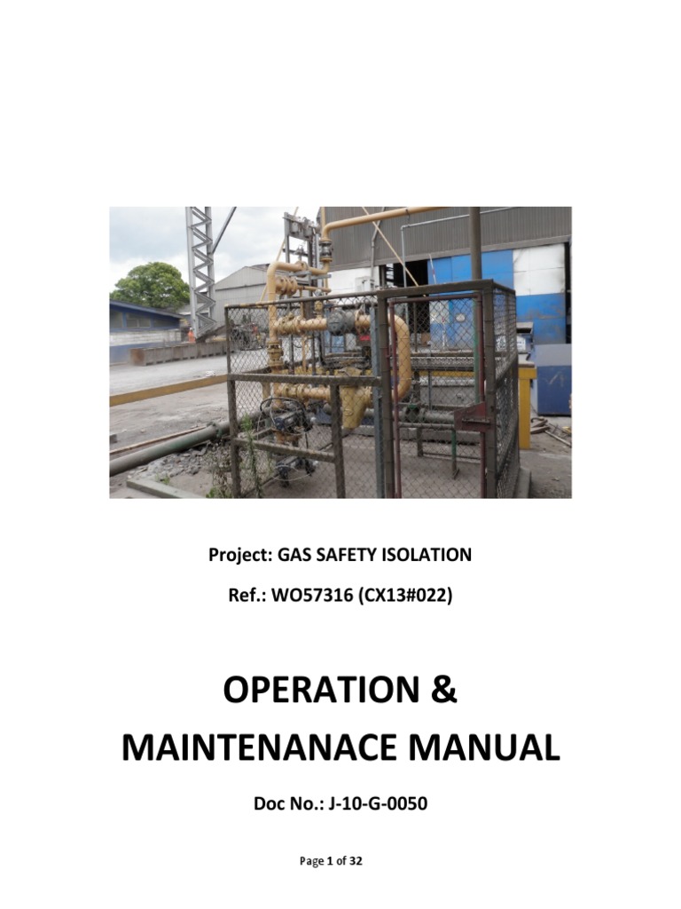 O&M Manual | PDF | Valve | Switch
