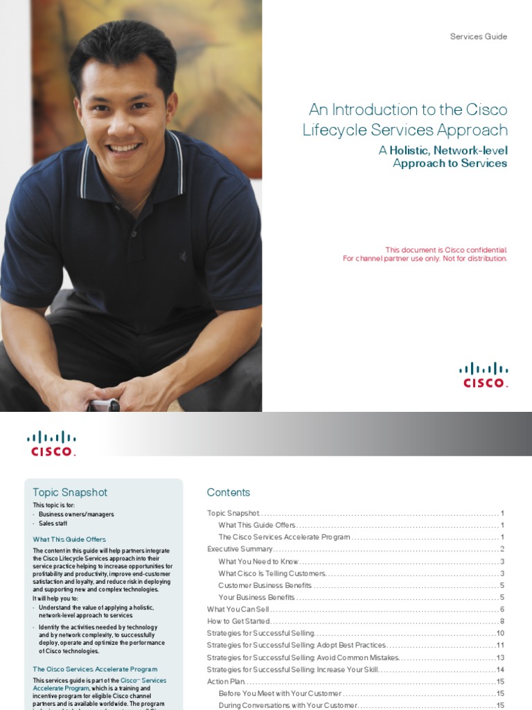 An Introduction To The Cisco Lifecycle Services Approach Pdf Cisco
