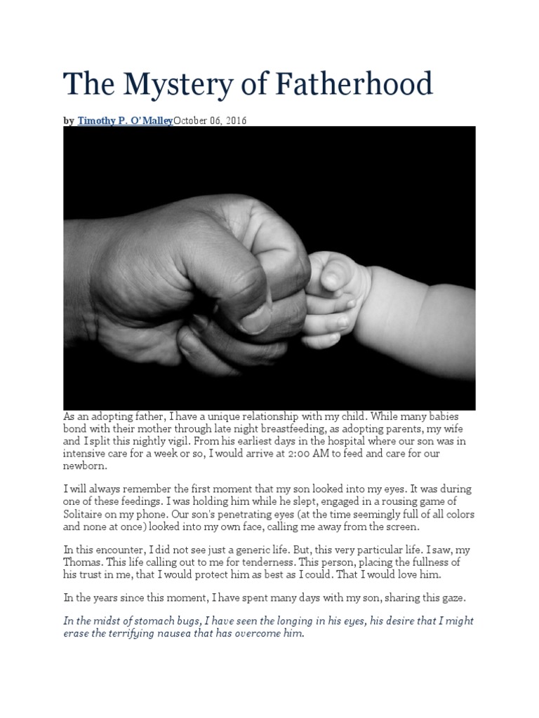 The Mystery of Fatherhood | PDF | Father | Mother