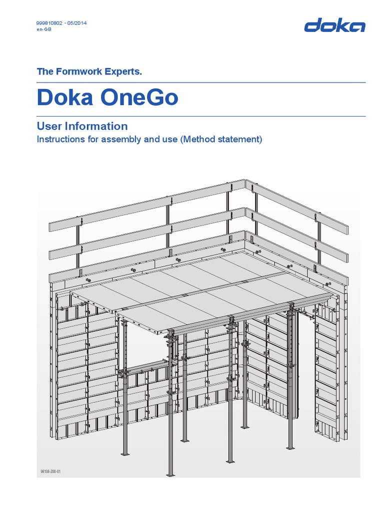 Doka Onego: User Information | PDF | Safety | Occupational Safety And ...