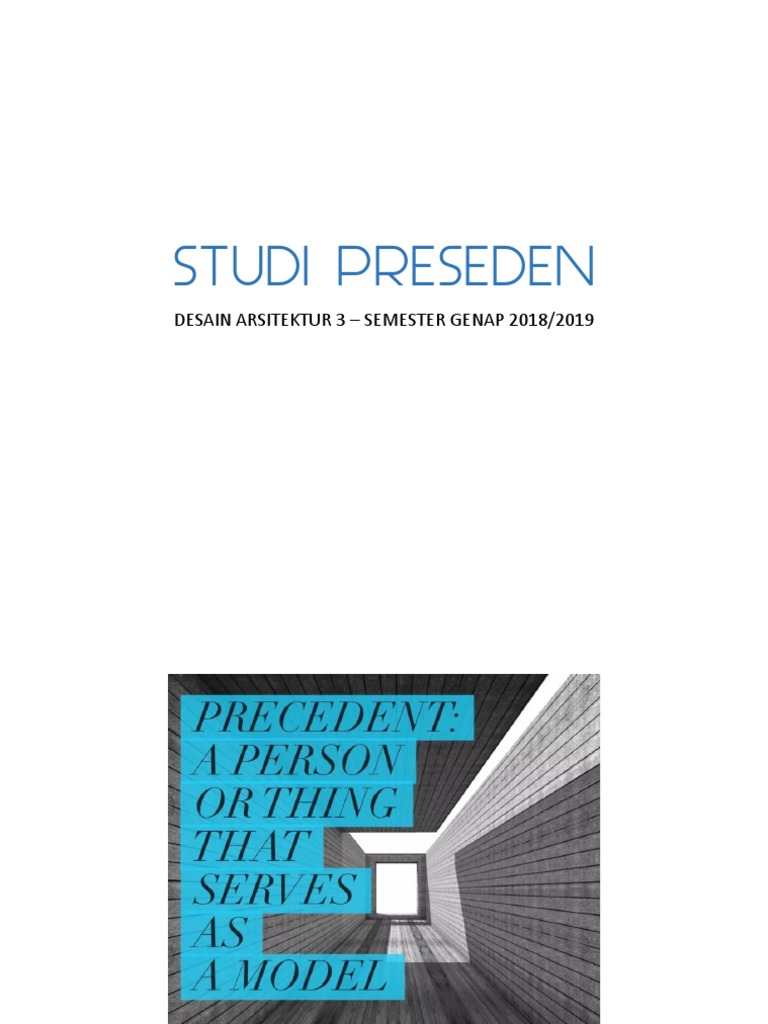 Architectural Design Precedent Study | PDF | Architect