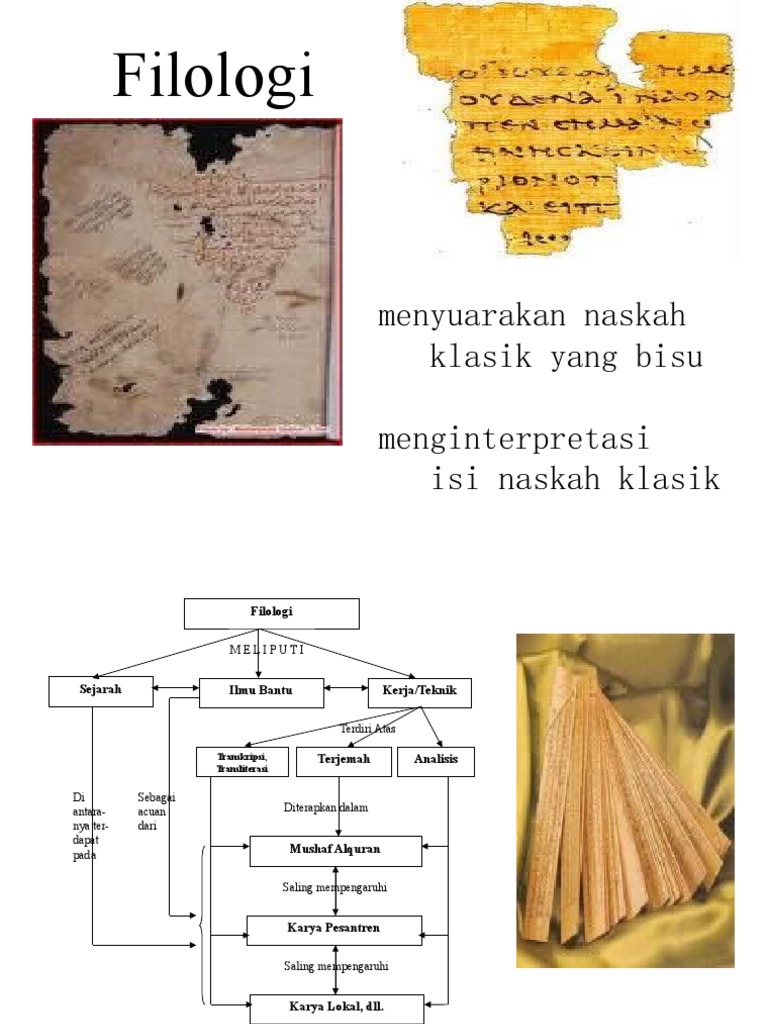 Filologi 1 | PDF | Seni & Disiplin Bahasa