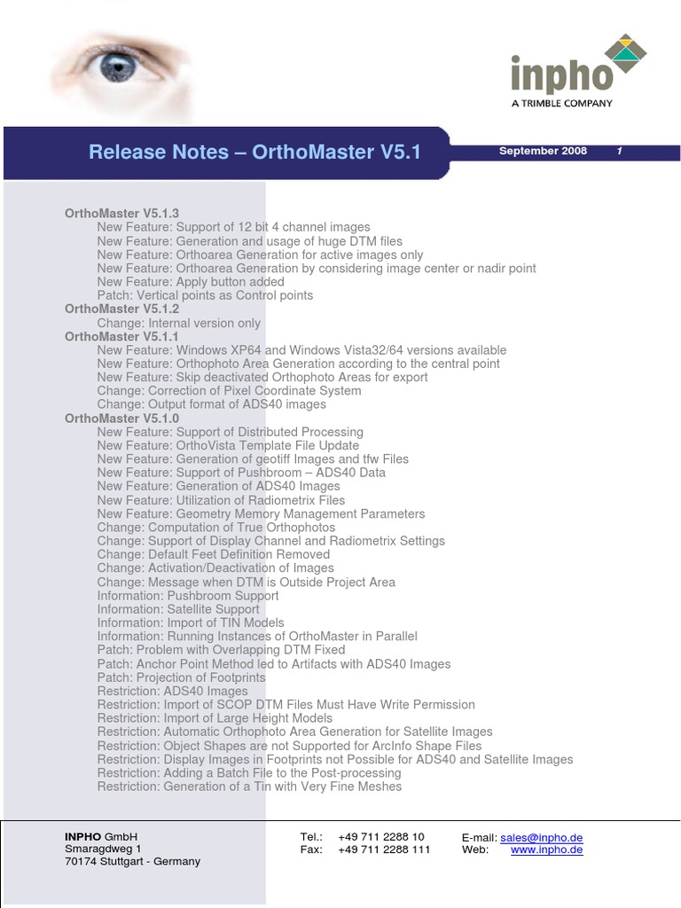 Release Notes - Orthomaster V5.1 | PDF | Image Editing | Computer File