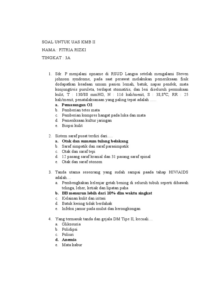 Contoh Soal KMB | PDF