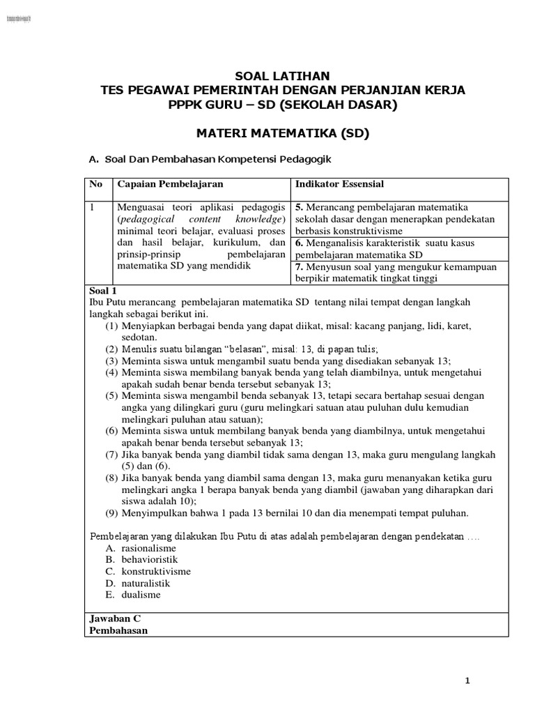 Salinan 011c Matematika SD | PDF