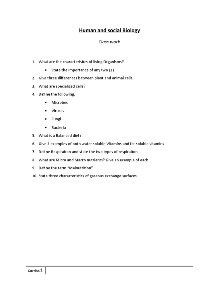 Exploring the Building Blocks of Life: A Study of Cells, Nutrition ...