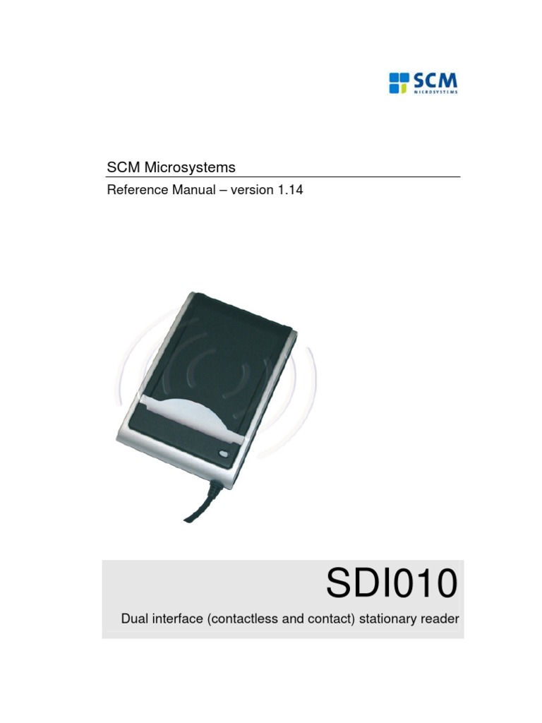 Manual SDI010 | PDF | Smart Card | Usb