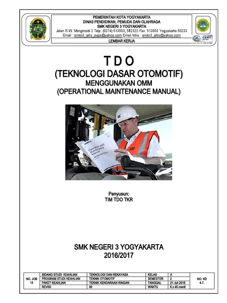 Job Sheet TDO 13 Menggunakan OMM | PDF | Teknologi & Rekayasa