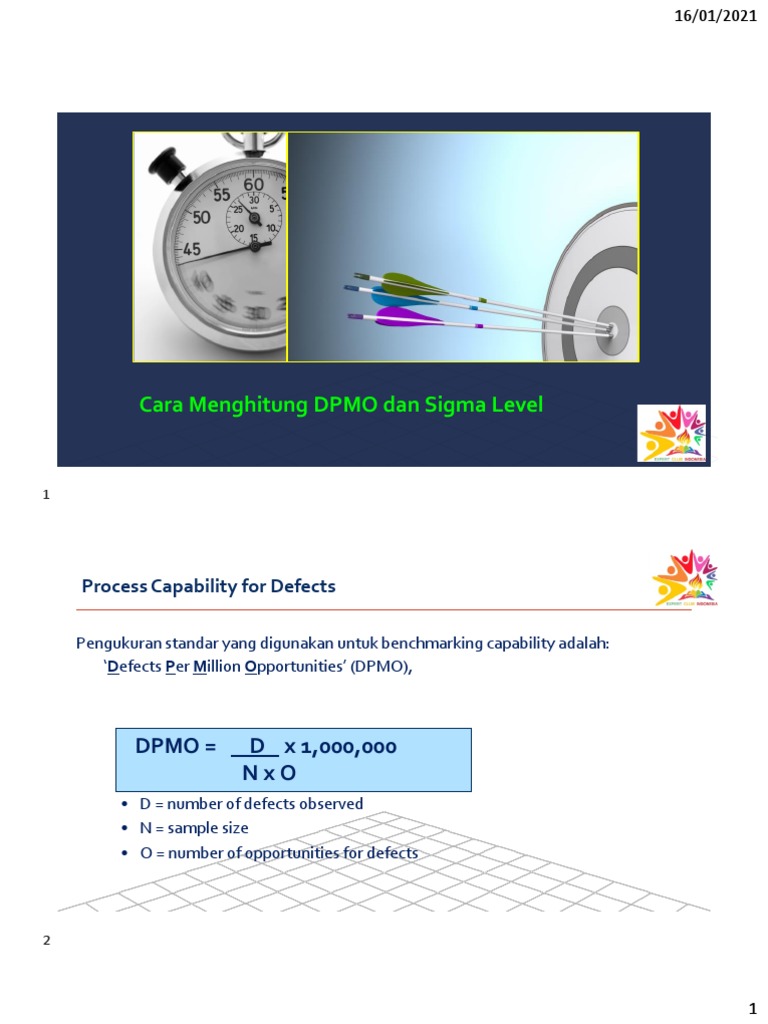 Menghitung DPMO dan Level Sigma | PDF