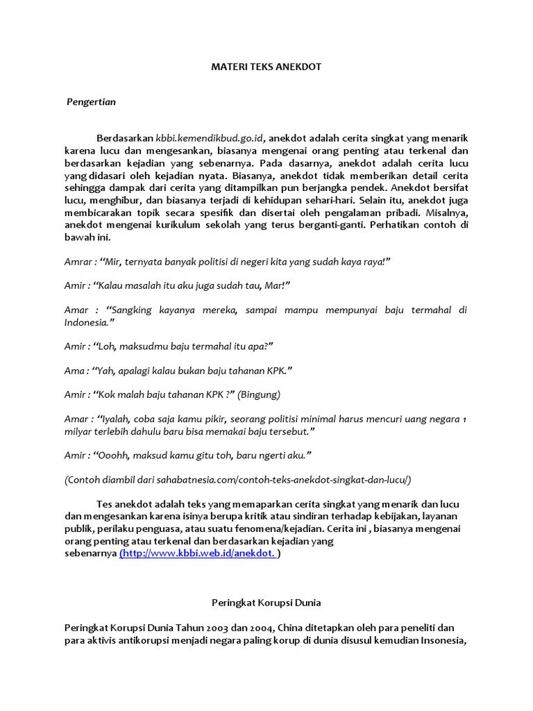 Teks Anekdot | PDF