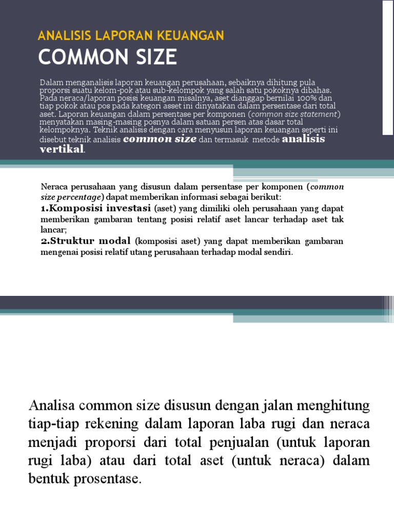 Analisis Common Size | PDF