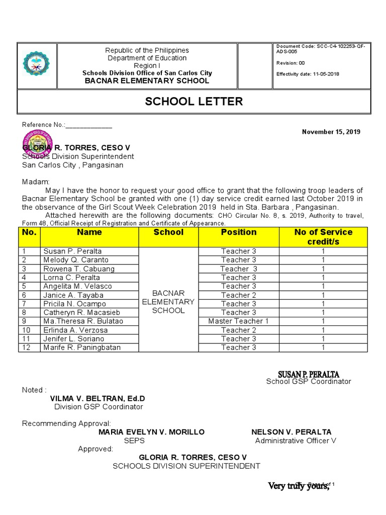 Scc-C1-102217-Qf-Ads-005-School Letter | PDF